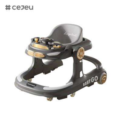 China CJ-958 Musical Baby Walker with Lights 6 Height Adjuster One Click Folding 58x60x75cm Silent Wheels for sale