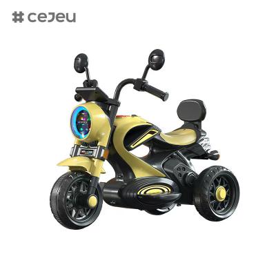 China CJ-5188 Children Electric Tricycle Dual Drive Battery Car 12V Ride On Toy for Boys Girls for sale