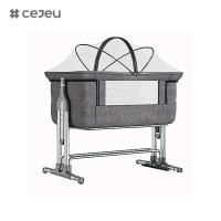 China Foldable Baby Bassinet Crib Metal Frame 0-15kg 6 Height Positions Rocking Bed for sale