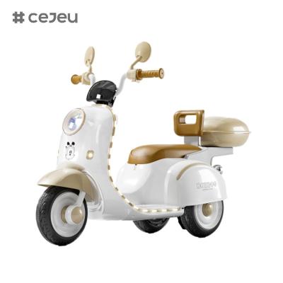 China Children Electric Three Wheel Motorcycle 6V Battery Ride On Toy for Kids Age 3-5 with Music and Lights for sale