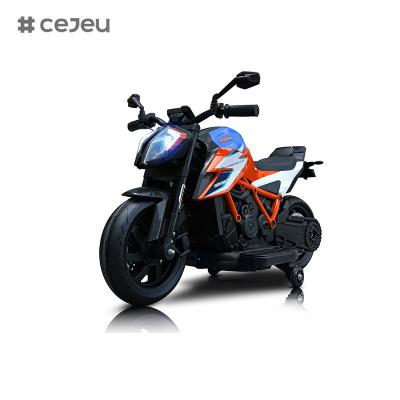 China Licensed KTM Kids Electric Motorcycle 12V Ride On Car for Ages 10 with Lights and Music for sale