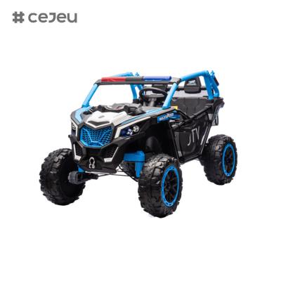 China 12V 24V 4WD Kids Electric UTV Ride On Car with 2.4G RC Carbon Steel Frame for sale