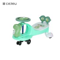 China WLF-9666 Kids Swing Car No Pedal No Battery 360 Degree Steering with Music and Rope 73x26x41 cm for sale
