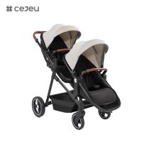 China Folding Detachable Double Baby Pram Twin Stroller 0-3 Years 0-15kg Aluminum Alloy Frame for sale