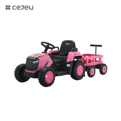 China Kids Electric Ride On Tractor Car 12V Battery Powered Toy with Dual Motor 390 and LED Lights for Ages 3-8 for sale