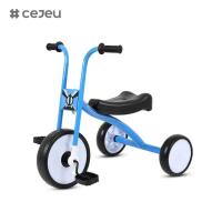 China Kids Ride On Tricycle 56x36.5x47.5cm Red Blue Adjustable Seat Carbon Steel Frame for sale