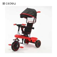 China 4 in 1 Kids Tricycle with Adjustable Seat and Umbrella for Ages 3-6 Years Carbon Steel Frame for sale