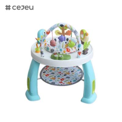 China 3-in-1 Multi-Functional Baby Walker Activity Table with Building Blocks 61x17x61 cm Blue for sale