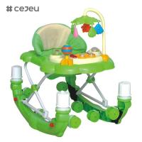 China CJ-XTD-F28 Musical Baby Walker with Adjustable Height 3-Level and Safety Bumper for Infant for sale