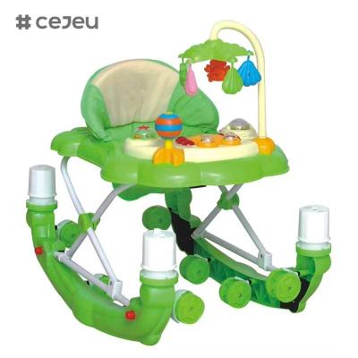 China CJ-XTD-F28 Musical Baby Walker with Adjustable Height 3-Level and Safety Bumper for Infant for sale