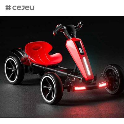 China Kids Electric Go Kart 6V Battery Powered Racing Car with Remote Control for Ages 3-8 for sale