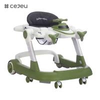 China CJ-MLT-611 Folding Baby Walker with Music Toys 3 Height Adjustable Safety Bumper for sale