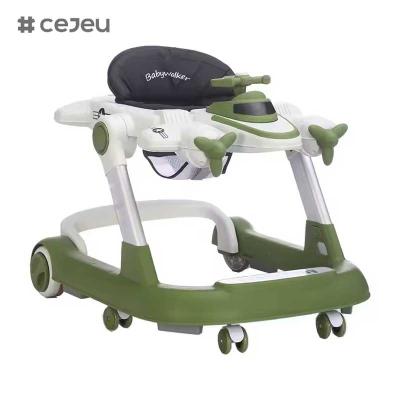 China CJ-MLT-611 Folding Baby Walker with Music Toys 3 Height Adjustable Safety Bumper for sale