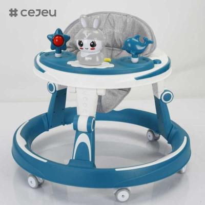 China CJ-YSP-619 Silent Multifunctional Baby Walker with Adjustable Height 3 Levels and Music Light for sale