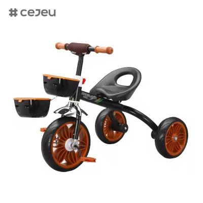 China Children Tricycle 3-6 Years with Lighting Music Adjustable Seat Carbon Steel Frame EVA Wheels for sale