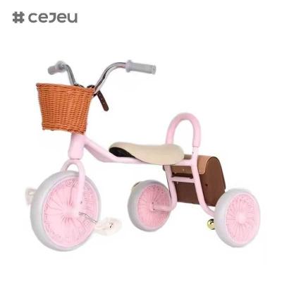 China Children Tricycle 3-6 Years Anti-Tip Over Carbon Steel Frame EVA Wheels Adjustable Seat for sale