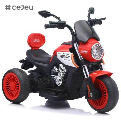 China 6V Kids Electric Ride-on Tricycle Motorcycle Toy with Music and Lights for Children Ages 3-10 for sale