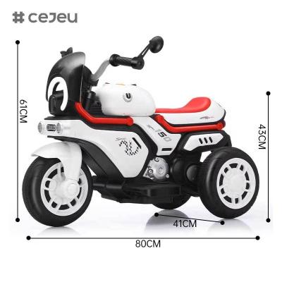 China CJ-QD-1500C Kids Electric Motorcycle 6V Battery Powered Ride On Toy with Music and Lights for Ages 3-10 for sale