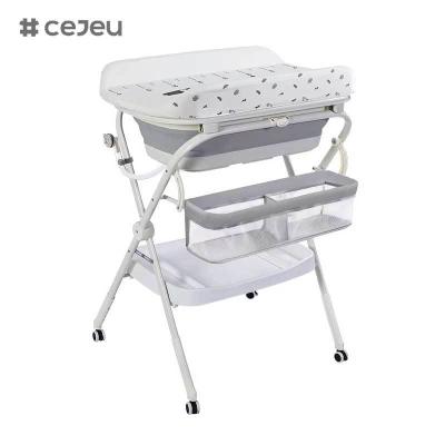 China Three-In-One Baby Care Table for Newborn Bathing Diapering 880mm Packing Size for sale