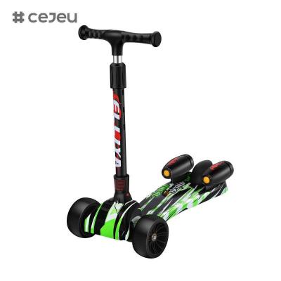 China Children Foldable Three Wheel Scooter with Music Lights Bluetooth 2-5 Years for sale