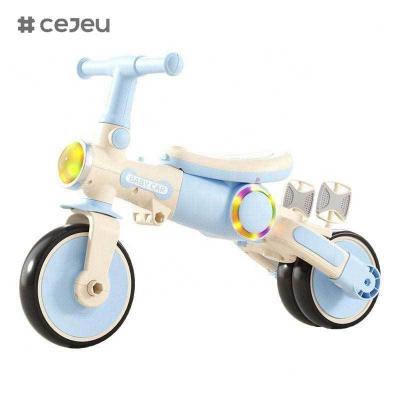China Children Plastic Baby Tricycle Stroller Ages 1-6 Multifunctional Lightweight Sunshade Three Wheeled for sale