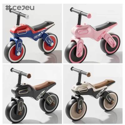 China Plastic Toddler Balance Bike 2-Wheel Foot-Powered Ride-On for 1-6 Years with Shock Absorber for sale