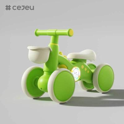 China Customizable Toddler Twist Car 2-6Yrs Pedal-Free 4-Wheel Scooter with Flashing LED Lights 63cm for sale
