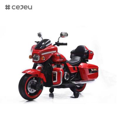 China Kids Electric Motorcycle 12V Ride On Toy with Music USB MP3 for Ages 3-10 for sale