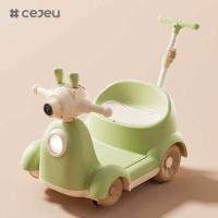 China Kids Ride On Toy Car 6V 4.5Ah with Bubble Blowing Early Education Music Stories Battery Display Handle for sale