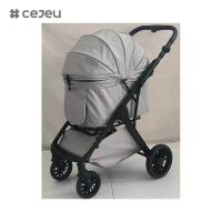 China Adjustable Foldable Pet Stroller 4-Wheel Waterproof Washable Large Capacity 20kg Load for sale