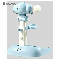 China CJ-ML-01 Little deer Portable Bath Helper Baby Free Mother Hands Adjustable Height Baby Shower Stand with Anti-Slip Base Standing Support for sale