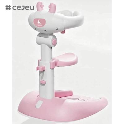China CJ-ML-01 Little deer Portable Bath Helper Baby Free Mother Hands Adjustable Height Baby Shower Stand with Anti-Slip Base Standing Support for sale