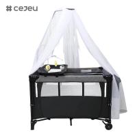 China CJ-DM-YC-501 Foldable Baby Playbed Baby Crib Splicing Large Bed, Portable, Movable, Rocking Bed for Newborns for sale