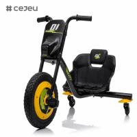 China CJ-AHL027 Plastic Seats 2-7 Years Battery Powered Pedal Drift Ride on Car Outdoor Fun Rear Caster Wheels & Spin for sale