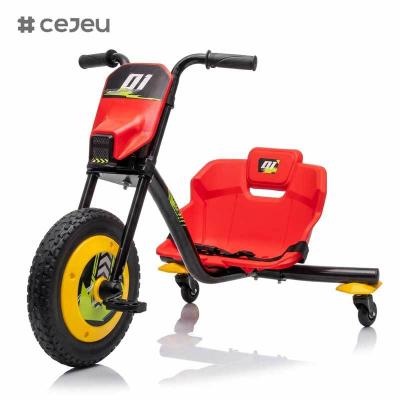 China CJ-AHL027 Plastic Seats 2-7 Years Battery Powered Pedal Drift Ride on Car Outdoor Fun Rear Caster Wheels & Spin for sale