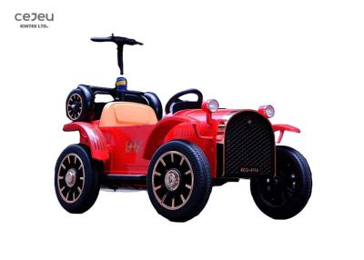 China 24KG Kids Ride On Toy Car Red Double Seater Vintage with Remote Control 12V7AH for sale
