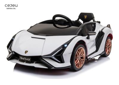 China Lamborghini Sian Licensed 6V Ride On Car with Swing Doors 13kg MP4 Bluetooth for sale