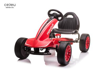 China Kids Pedal Go Kart 122x60x60cm EVA Wheels 30kg Max Weight Adjustable Seat for sale