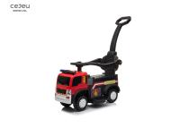 China Foot Rest Push Along Truck 6.3KG Red Fire Truck Ride On With Canopy for Kids 12-36 Months for sale