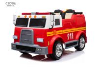 China 2 Seats Kids Ride On Fire Truck 12V 3-5km/h with Lights and Music for sale