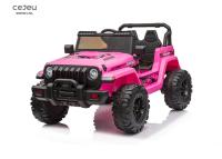 China 35Wx2 Kids Ride On Toy Car 5.5 KM/HR Pink Jeep 2 Seater 12V7AH Battery for sale