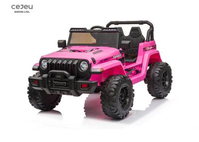 China 35Wx2 Kids Ride On Toy Car 5.5 KM/HR Pink Jeep 2 Seater 12V7AH Battery for sale
