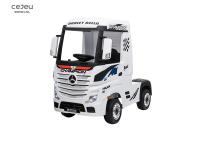 China Kids White Mercedes Benz Actros Ride On Truck 12V 2.4G RC with Music and Light for sale