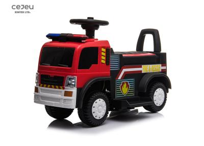 China 6V 4.5AH Ride On Fire Truck Police Sound Foot to Floor Push Car for 12-36 Months for sale