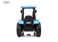 China New Holland T7 Blue Plastic Ride On Tractor 6 km/h with Trailer 28kg for sale