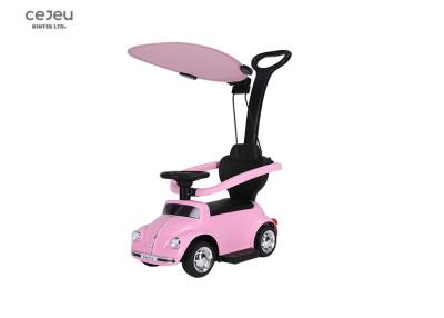 China Licensed Beetle Foot to Floor Push Along Car 6.2kg Pink 80x41x92cm with Music for sale