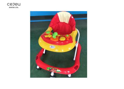 China EN1273 Certified Baby Walker 61x56x50cm Foldable with 8 Silicon Wheels and Music for sale