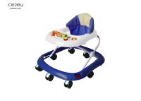 China Foldable Baby Walker 8 Wheels 4 Adjustable Heights with Book Toys and 2 Stoppers for 6-18 Months for sale