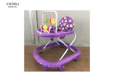 China EN1273 Toddler Fold Up Baby Walker 4 Adjustable Heights PP Wheels 6-18 Months for sale