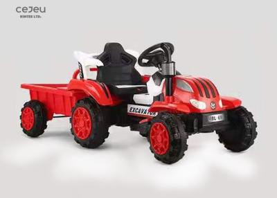 China 12.1KG Plastic Ride On Tractor with 6V7AH Battery and Rear Wheel Suspension for Kids 3-8 Years for sale